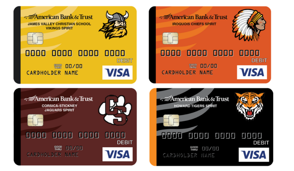 Four New Spirit Cards Now Available | American Bank & Trust